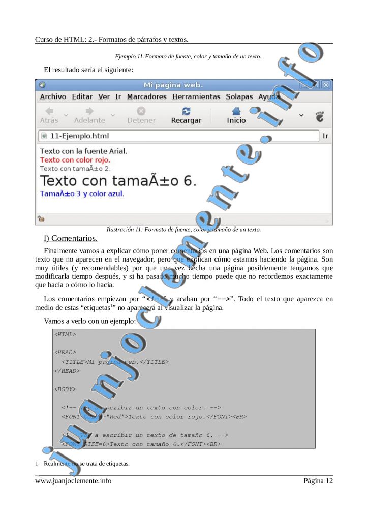 Curso Básico de HTML (2): Formatos de párrafos y textos. – Blog de ...
