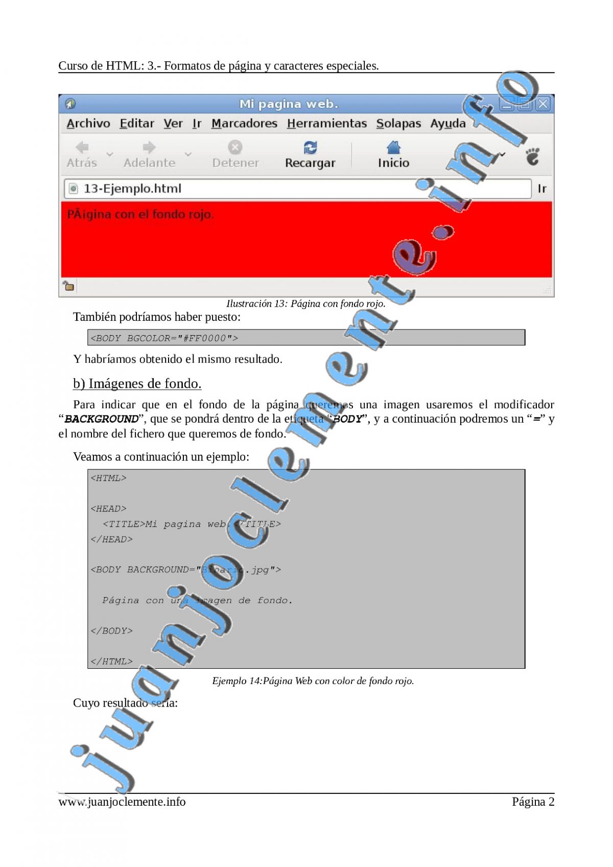 Curso Básico de HTML (3): Formatos de página y caracteres especiales ...