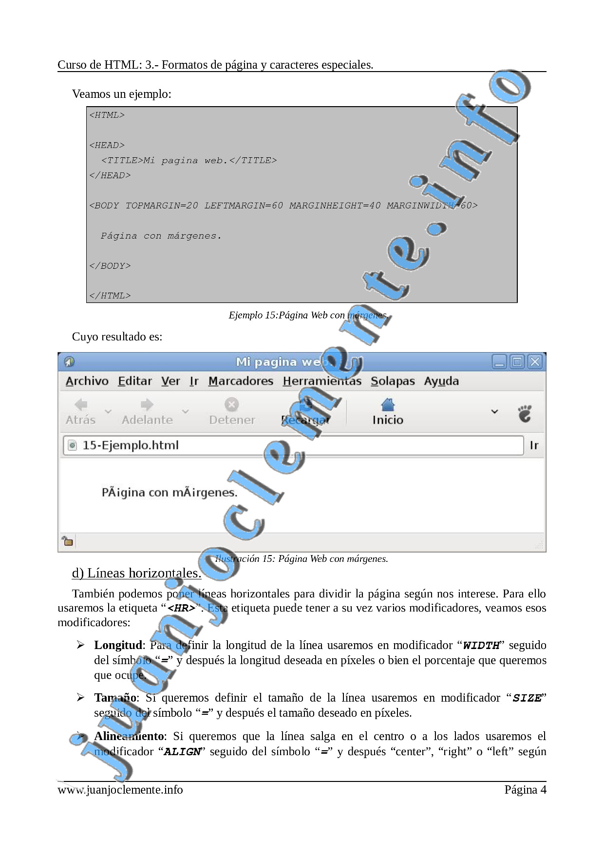 Curso Básico de HTML (3): Formatos de página y caracteres especiales ...
