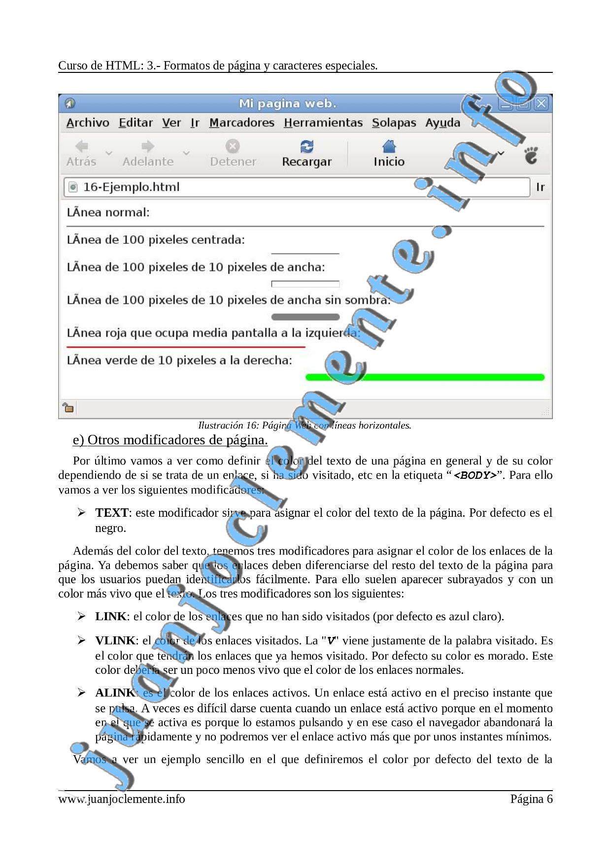 Curso Básico de HTML (3): Formatos de página y caracteres especiales ...