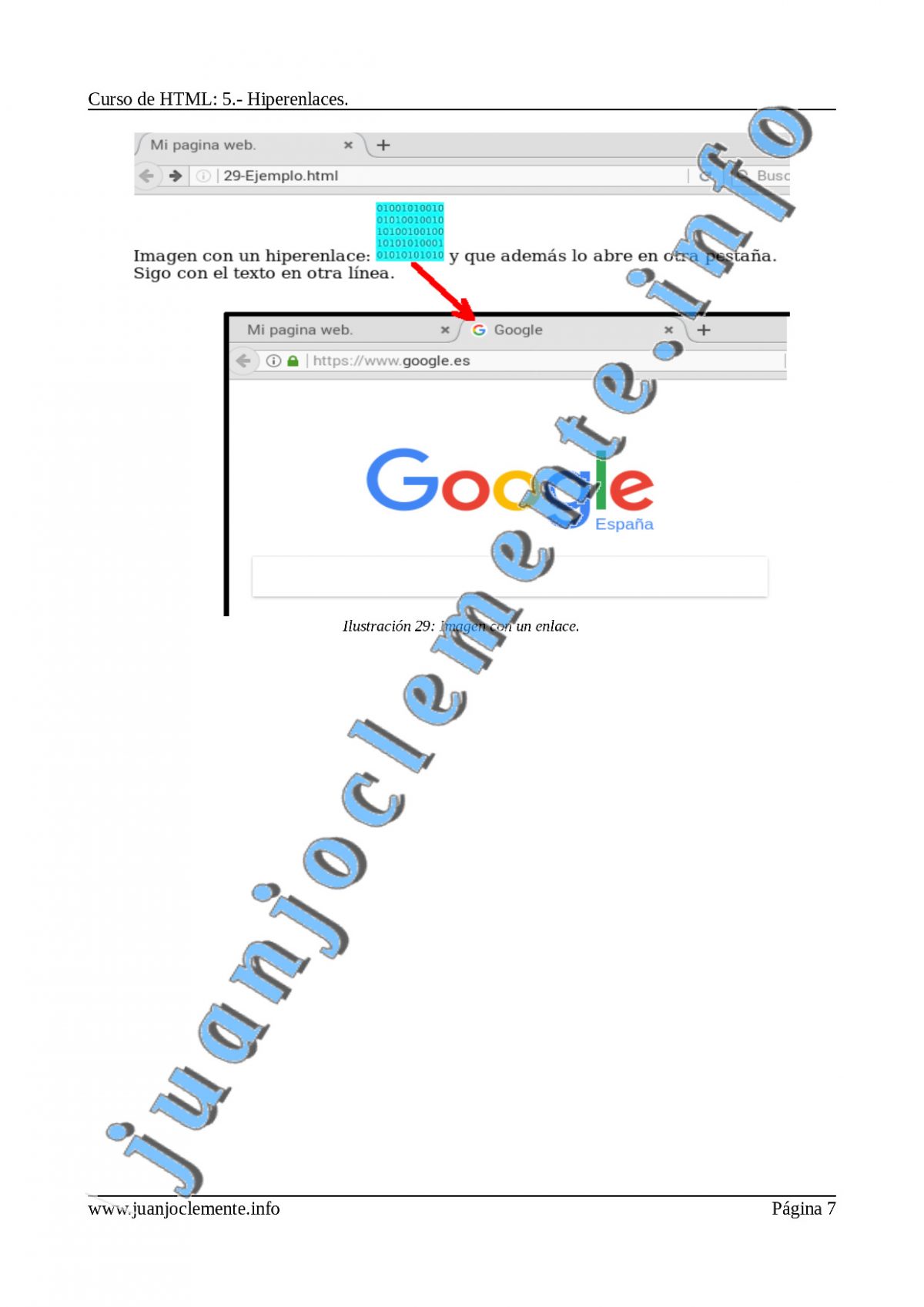 Curso Básico de HTML (5): Hiperenlaces. – Blog de Juanjo Clemente