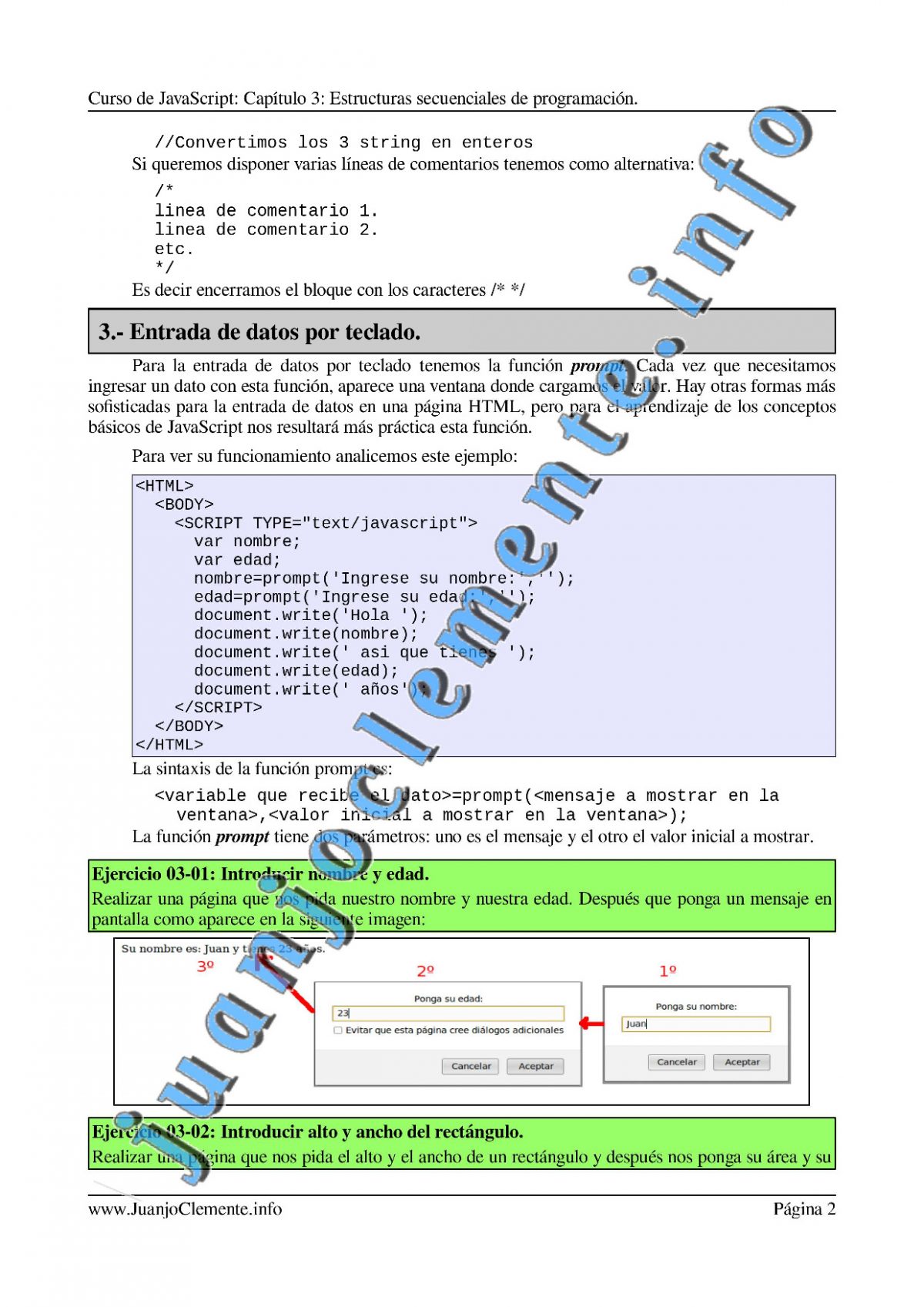 Curso básico de Javascript (3): Estructuras secuenciales de ...